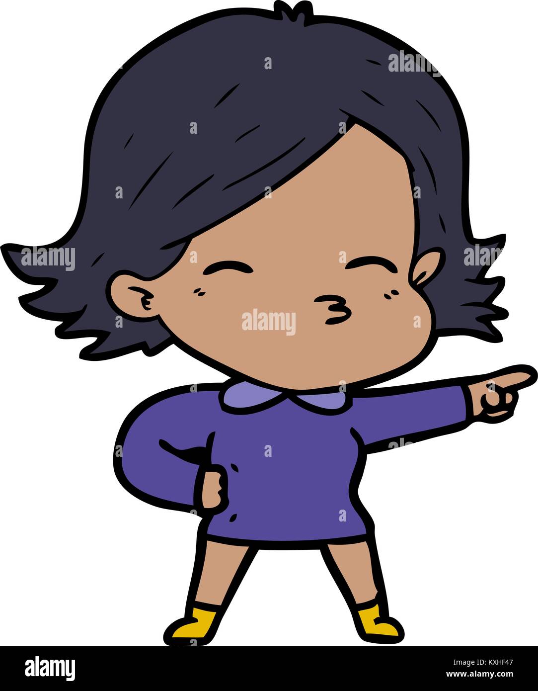 Woman pointing female hand Stock Vector Images - Alamy