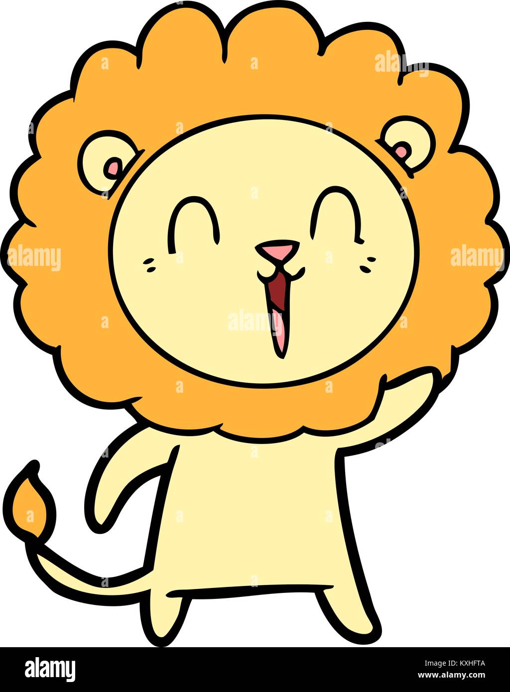 laughing lion cartoon Stock Vector Image & Art - Alamy