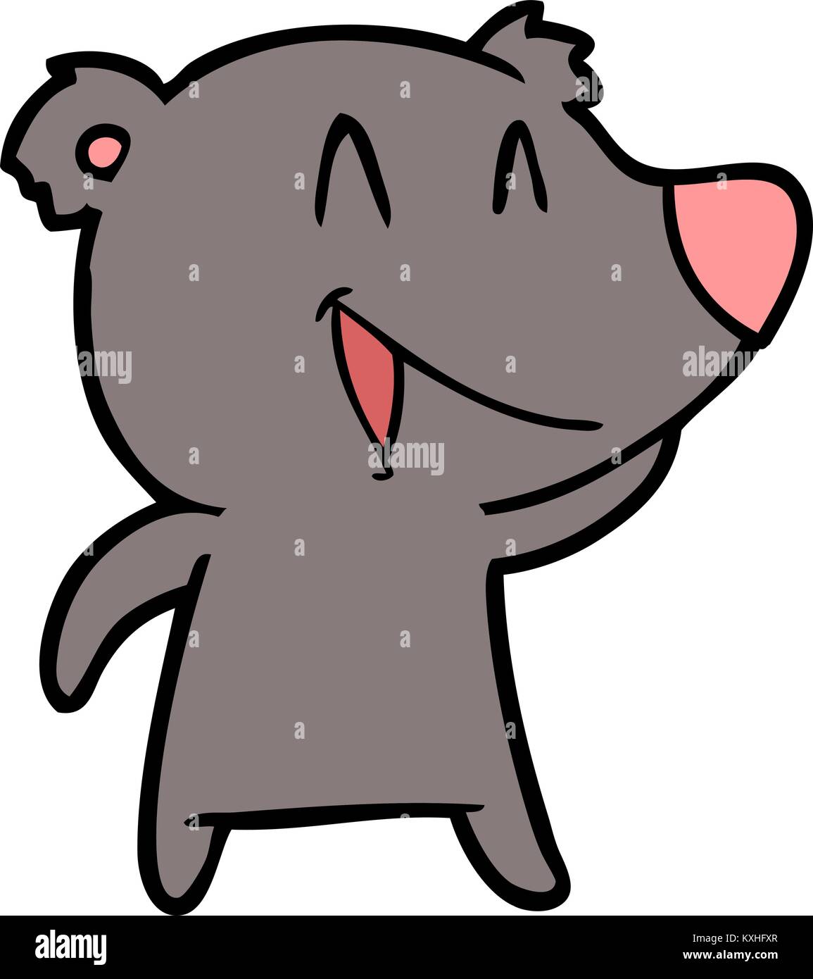 laughing bear cartoon Stock Vector Image & Art - Alamy