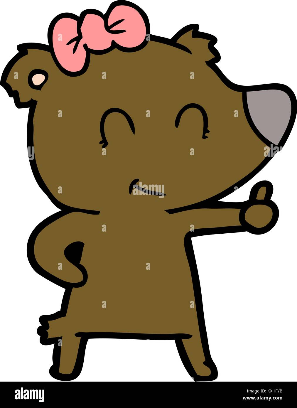 female bear cartoon Stock Vector Image & Art - Alamy