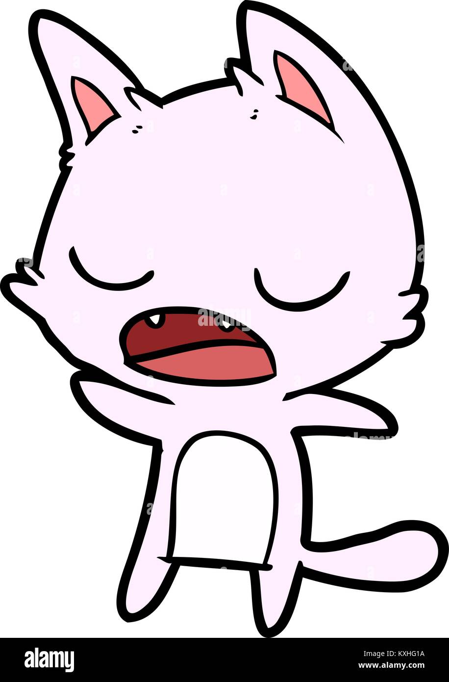 talking cat cartoon Stock Vector Image & Art - Alamy