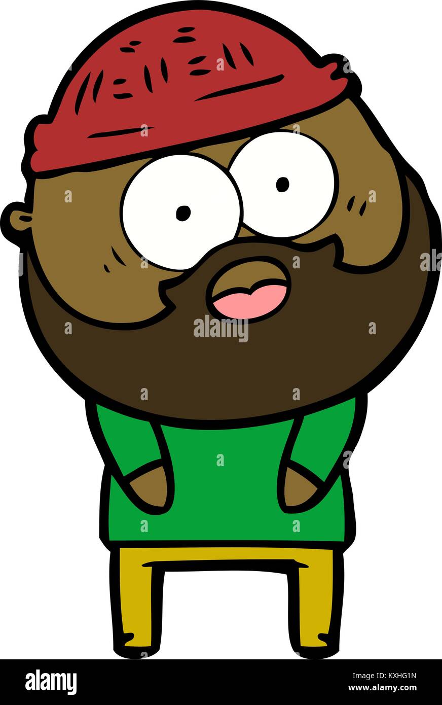 cartoon bearded man Stock Vector Image & Art - Alamy