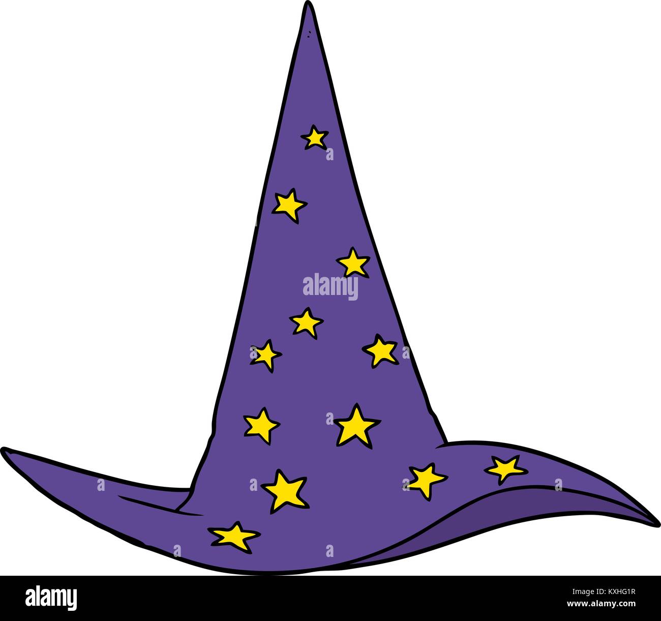 cartoon wizard hat Stock Vector Image & Art - Alamy
