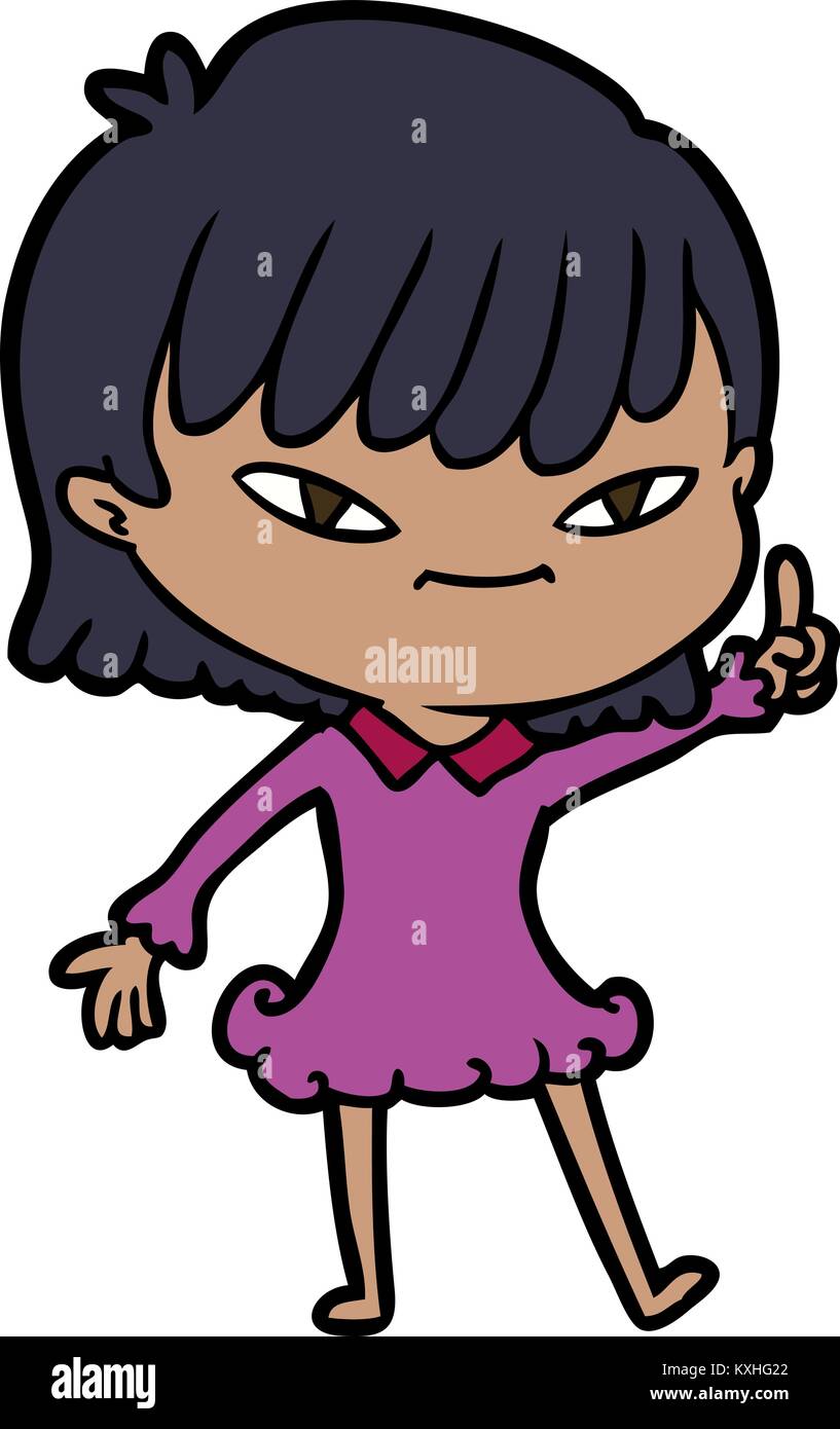 cartoon woman with idea Stock Vector Image & Art - Alamy