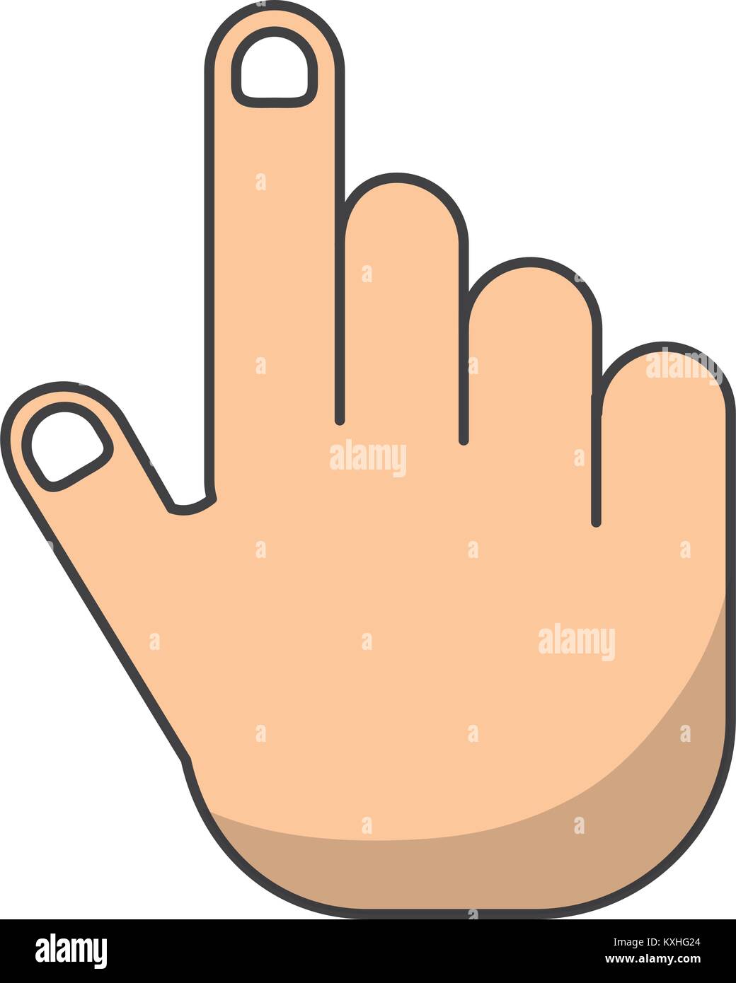 hand pointing icon image Stock Vector Image & Art - Alamy