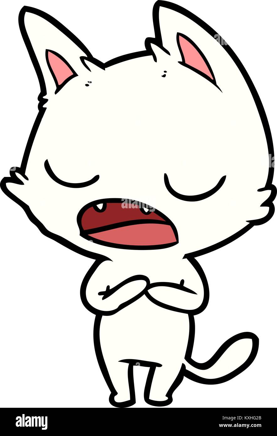 talking cat cartoon Stock Vector Image & Art - Alamy