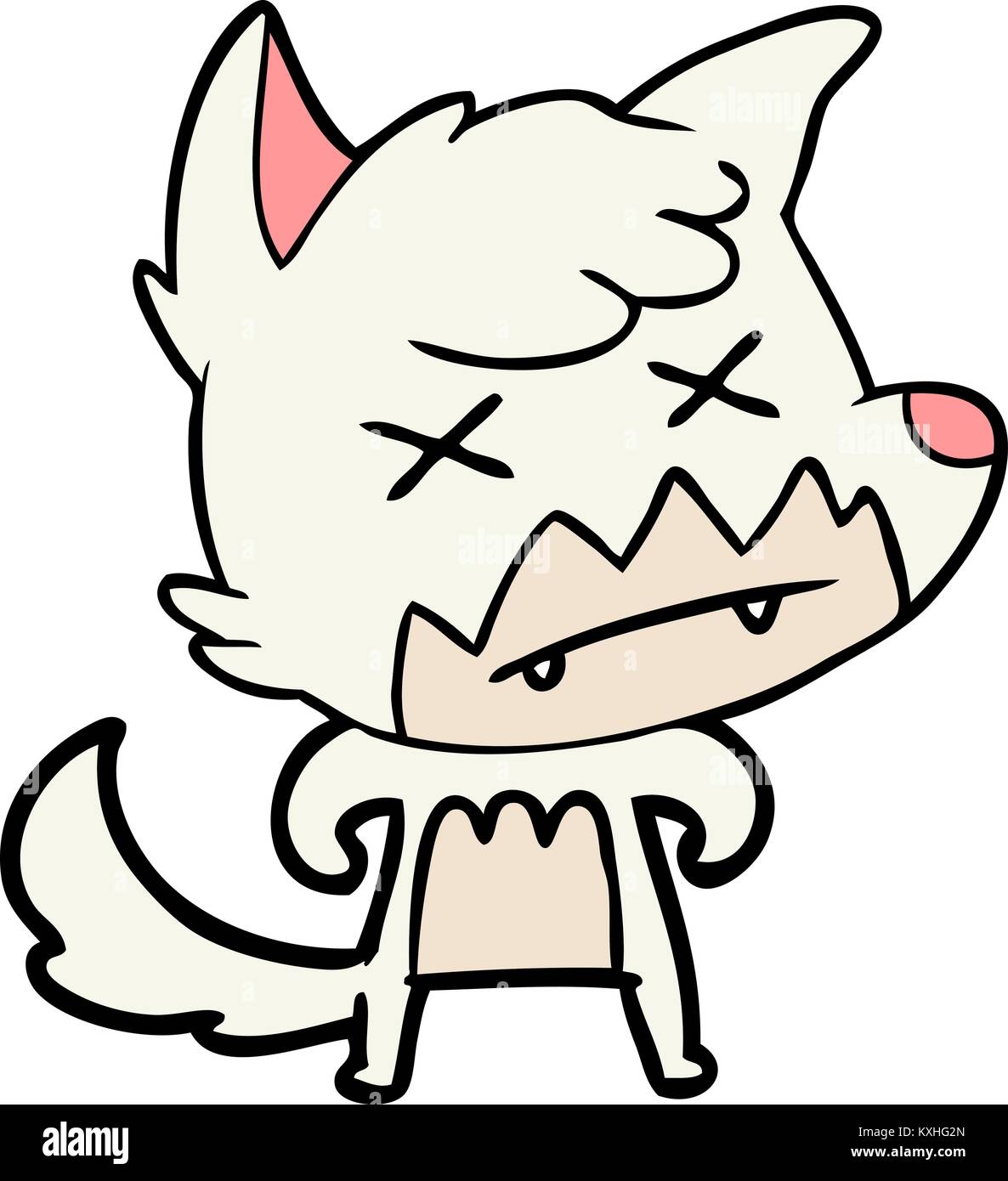 cartoon dead fox Stock Vector Image & Art - Alamy