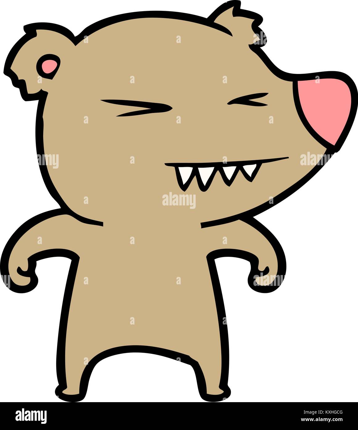 angry bear cartoon Stock Vector Image & Art - Alamy