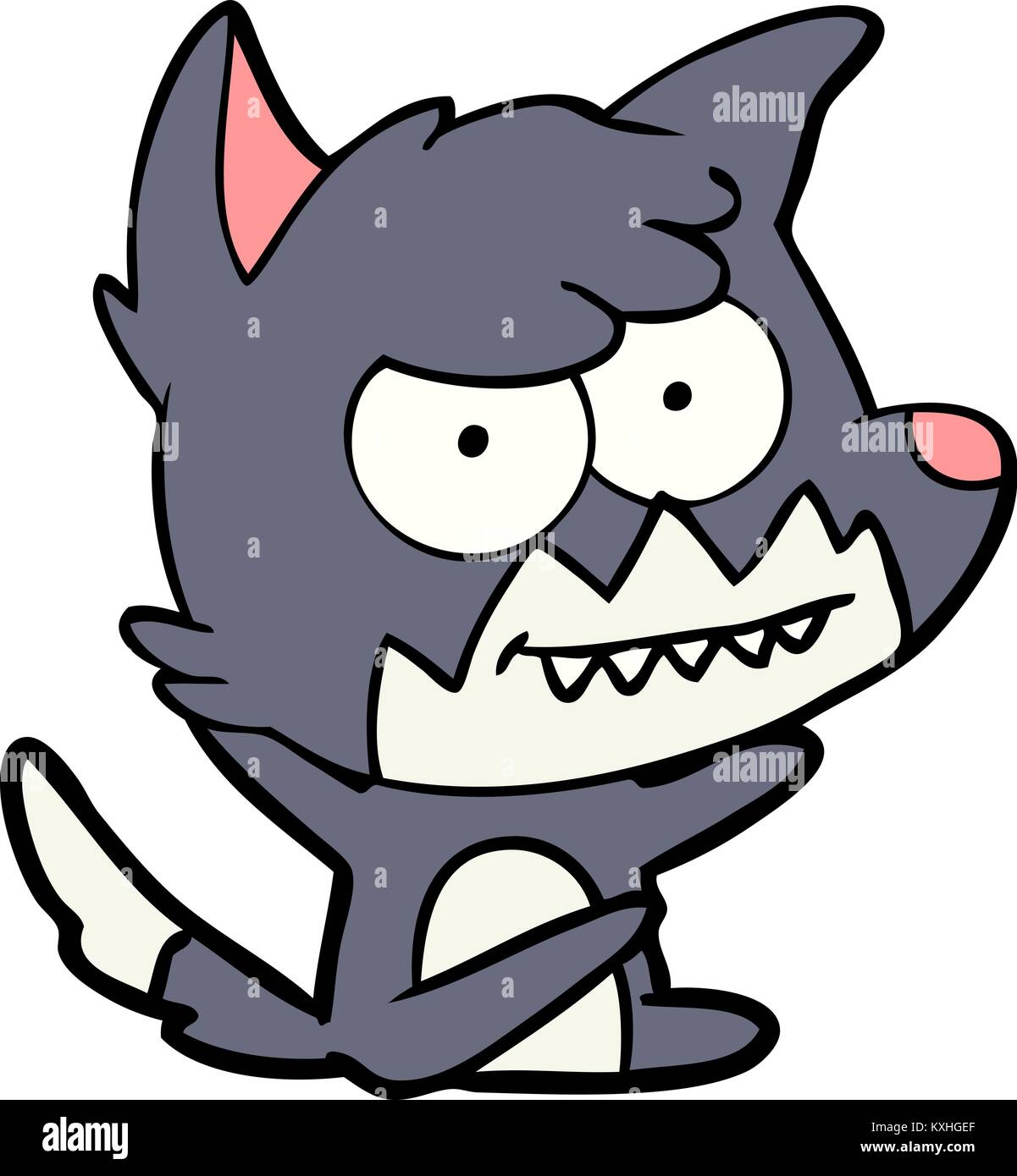 cartoon grinning fox Stock Vector Image & Art - Alamy