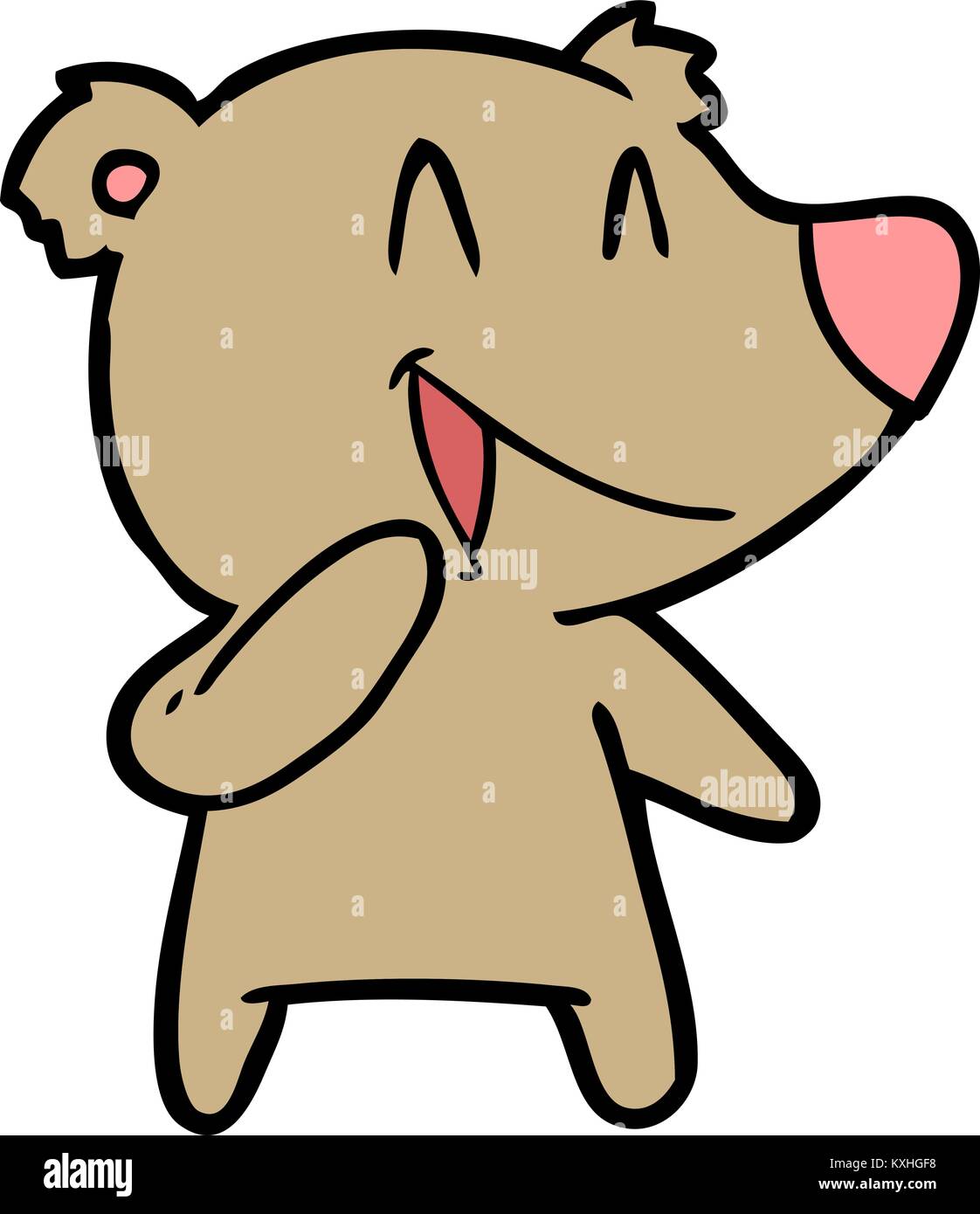 laughing bear cartoon Stock Vector Image & Art - Alamy