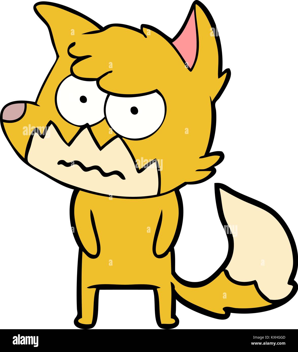 cartoon annoyed fox Stock Vector Image & Art - Alamy