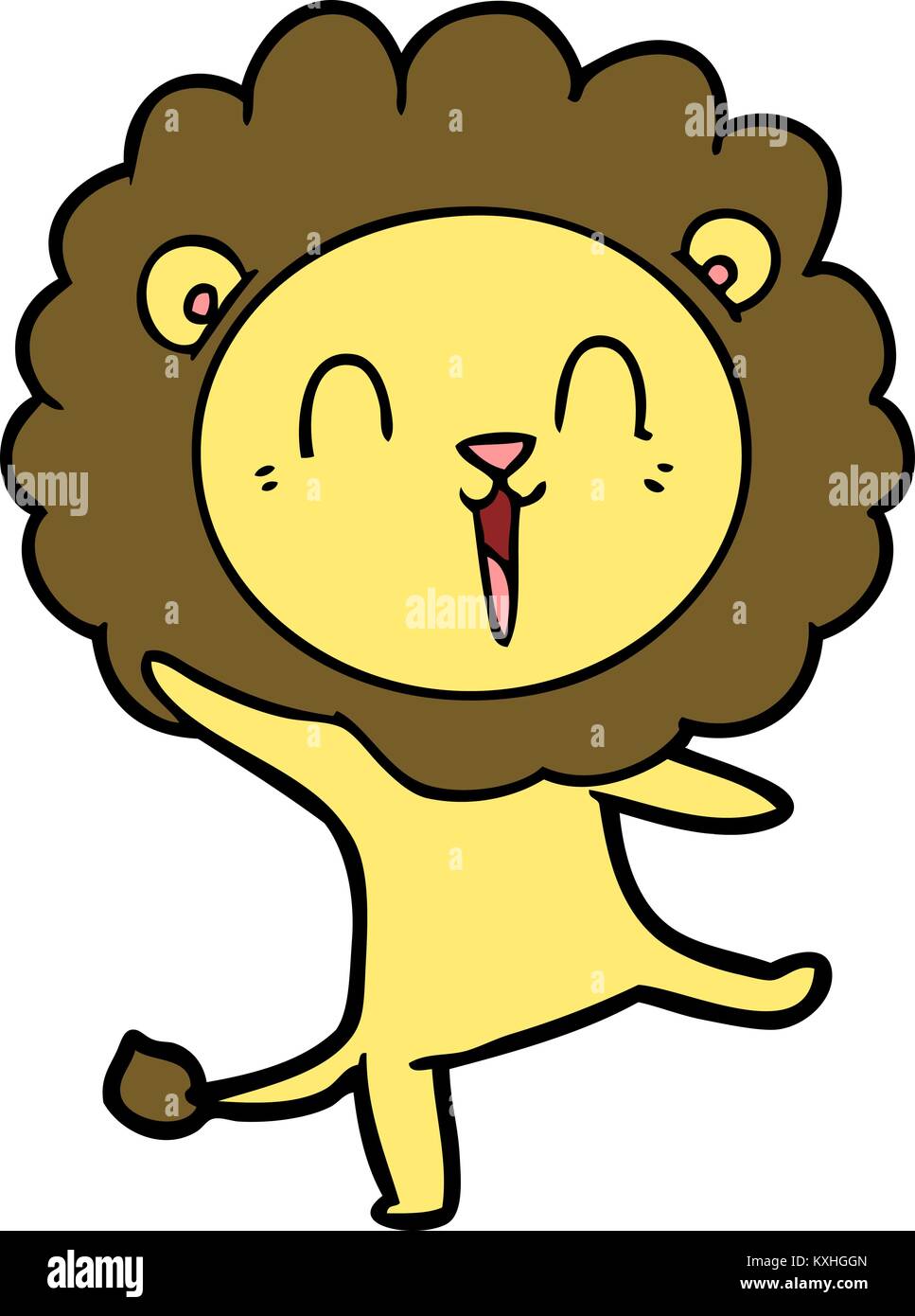 laughing lion cartoon Stock Vector Image & Art - Alamy