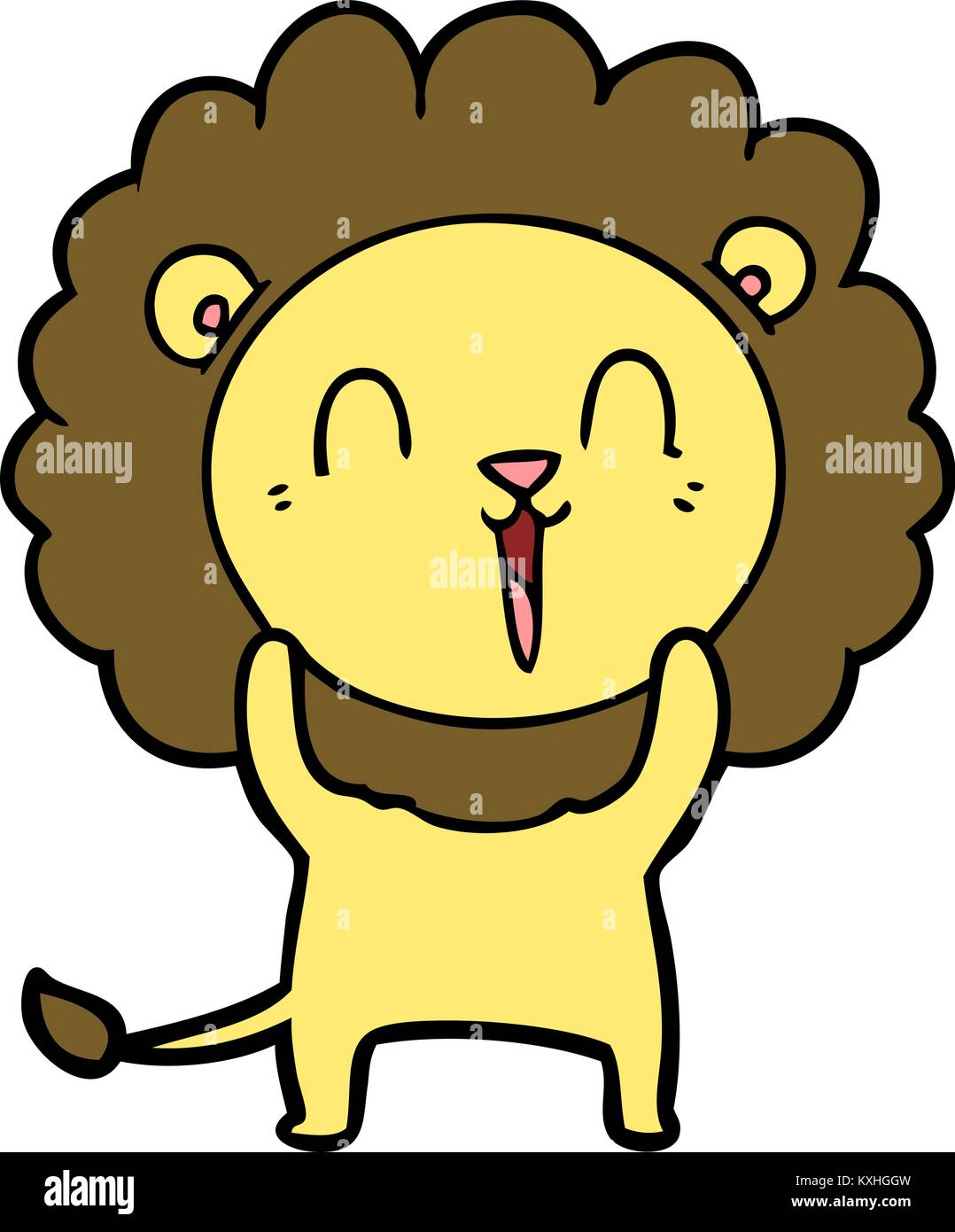 laughing lion cartoon Stock Vector Image & Art - Alamy