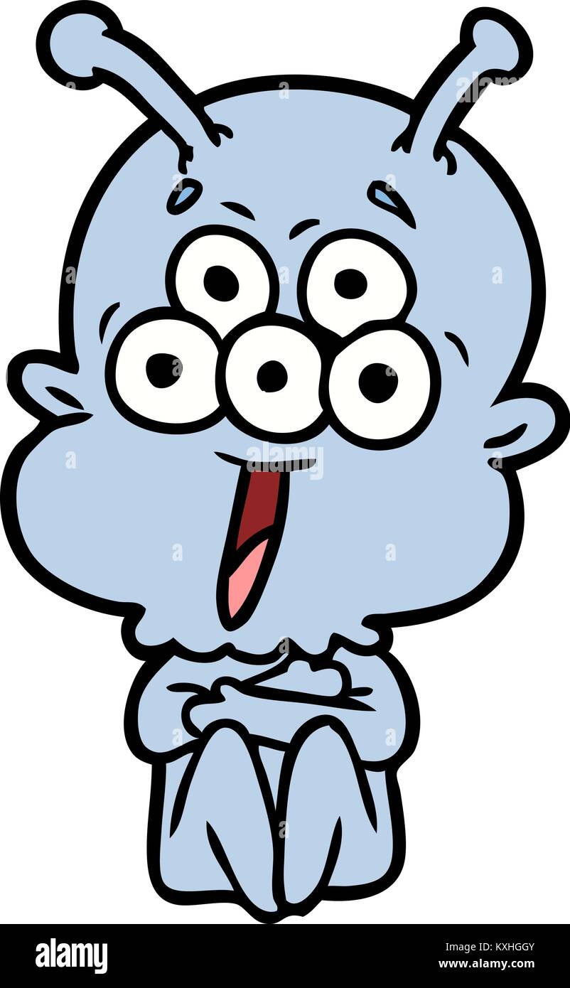 Cartoon drawing alien space hi-res stock photography and images - Alamy