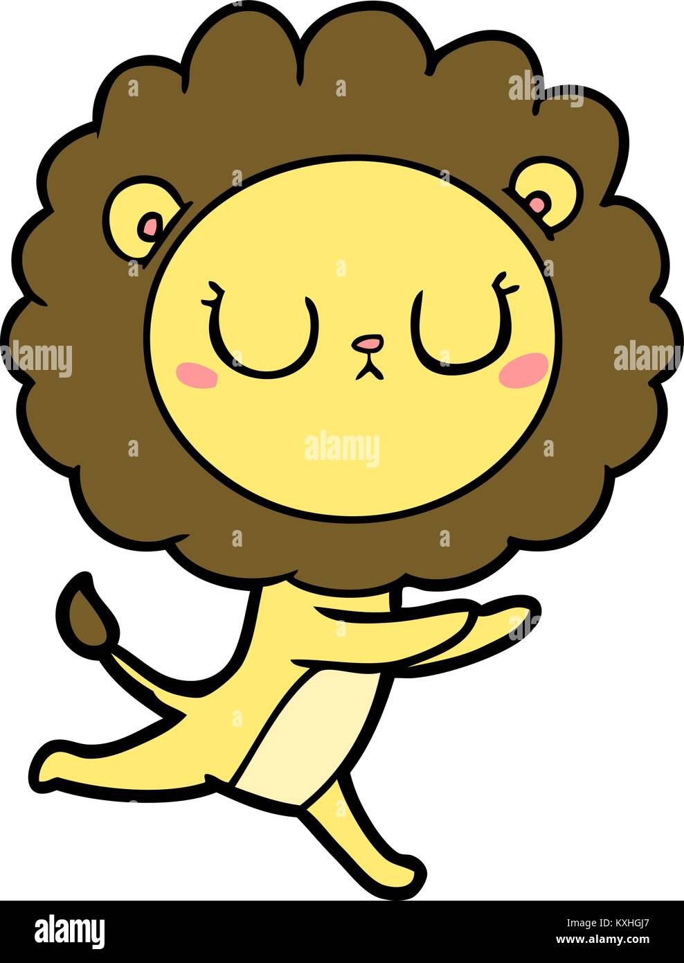 cartoon running lion Stock Vector Image & Art - Alamy