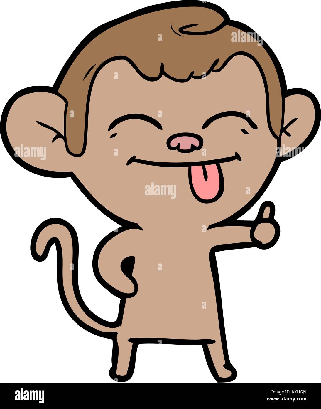funny cartoon monkey Stock Vector Image & Art - Alamy