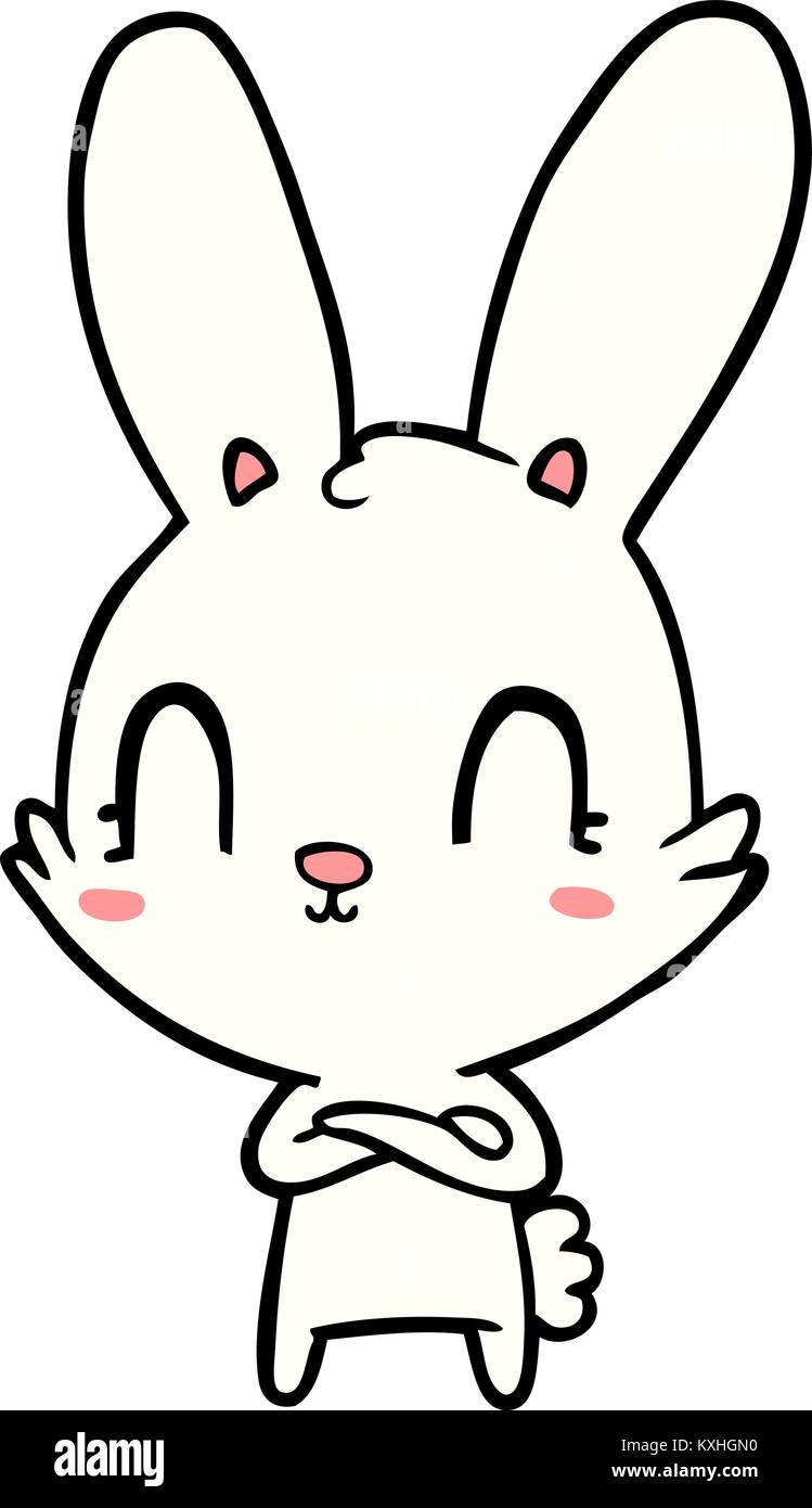 cute cartoon rabbit Stock Vector Image & Art - Alamy