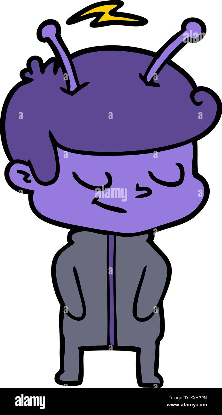 friendly cartoon spaceman Stock Vector Image & Art - Alamy