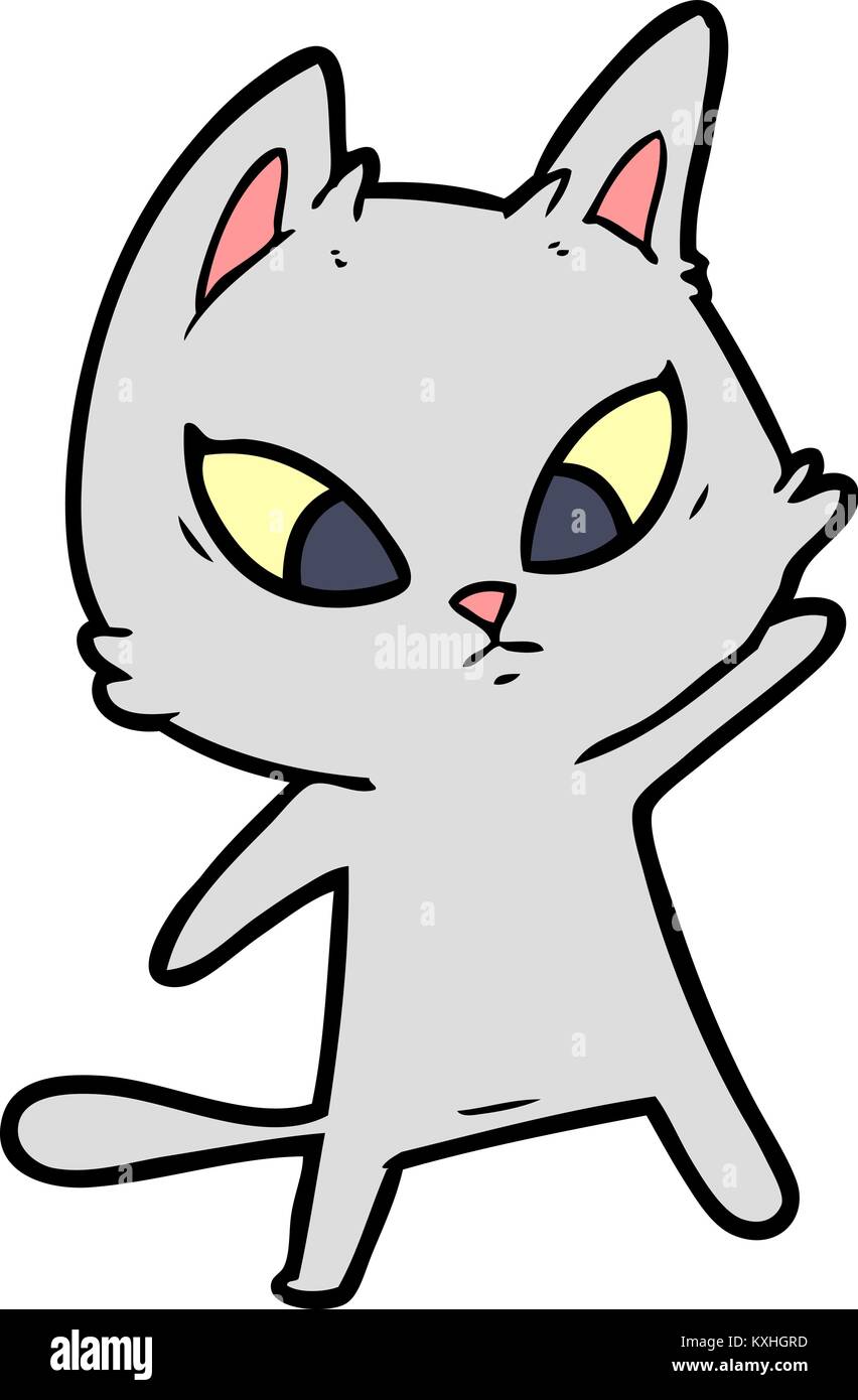confused cartoon cat Stock Vector Image & Art - Alamy
