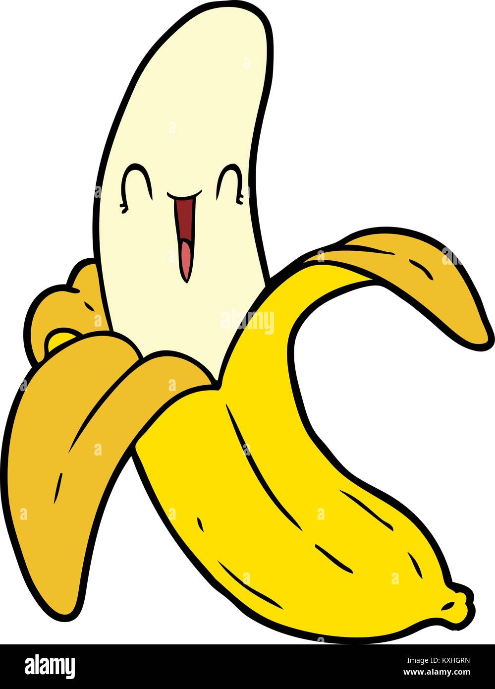 Happy Banana Cartoon