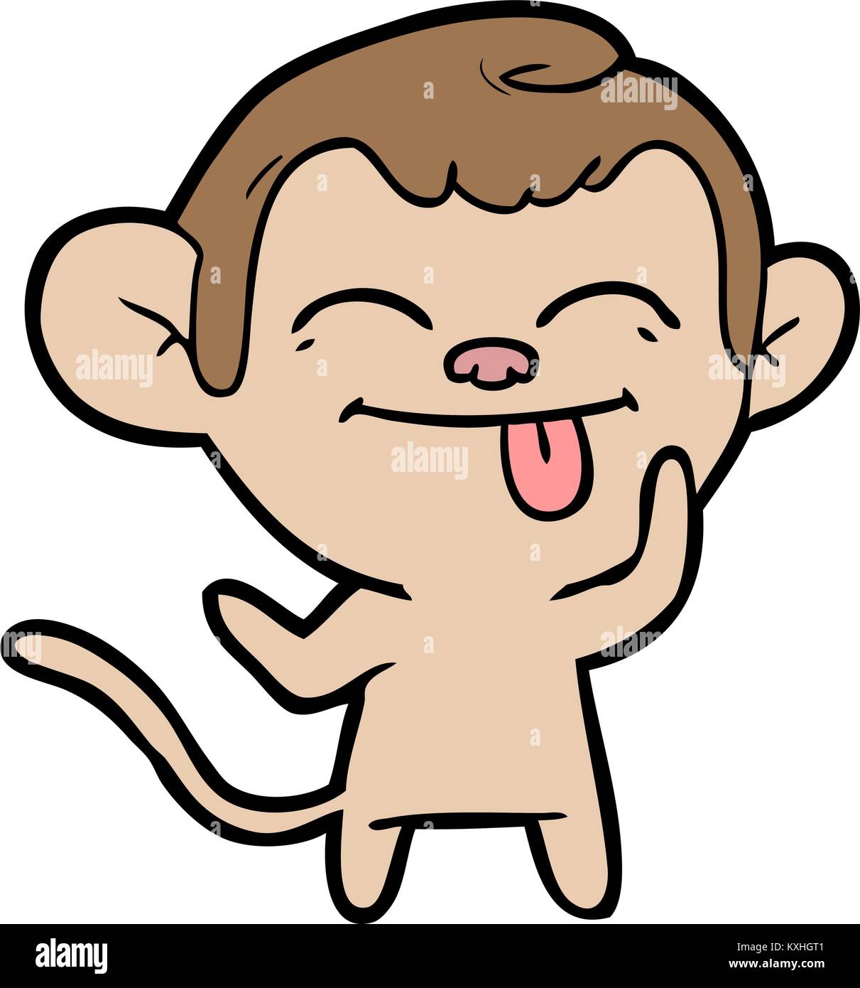 funny cartoon monkey Stock Vector Image & Art - Alamy