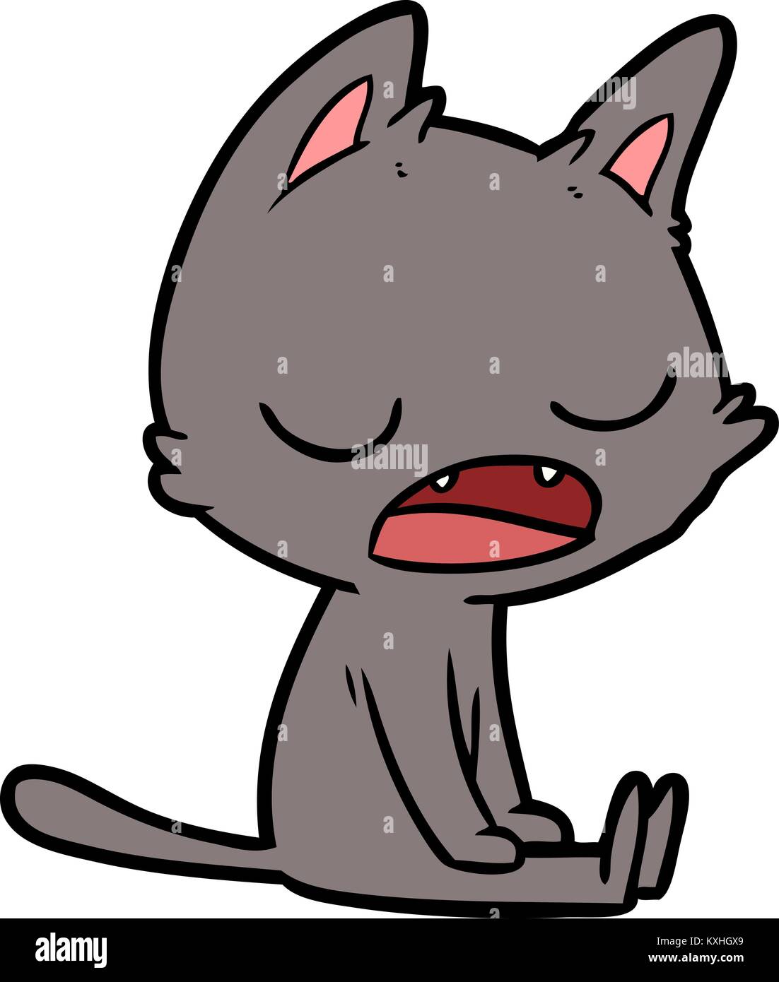 talking cat cartoon Stock Vector Image & Art - Alamy