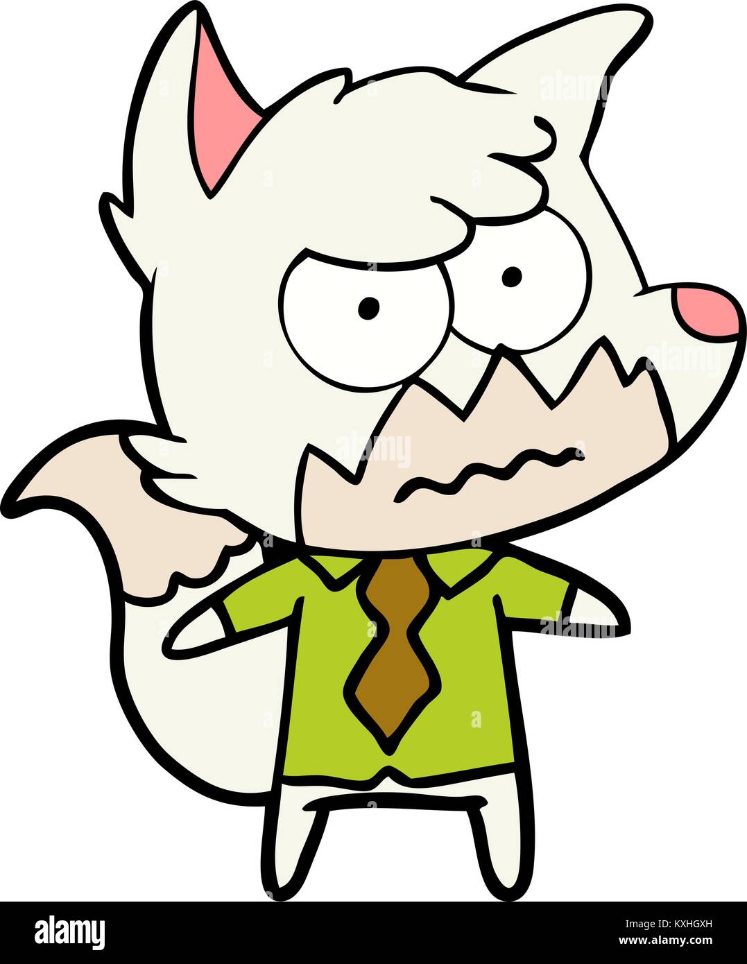 cartoon annoyed fox Stock Vector Image & Art - Alamy