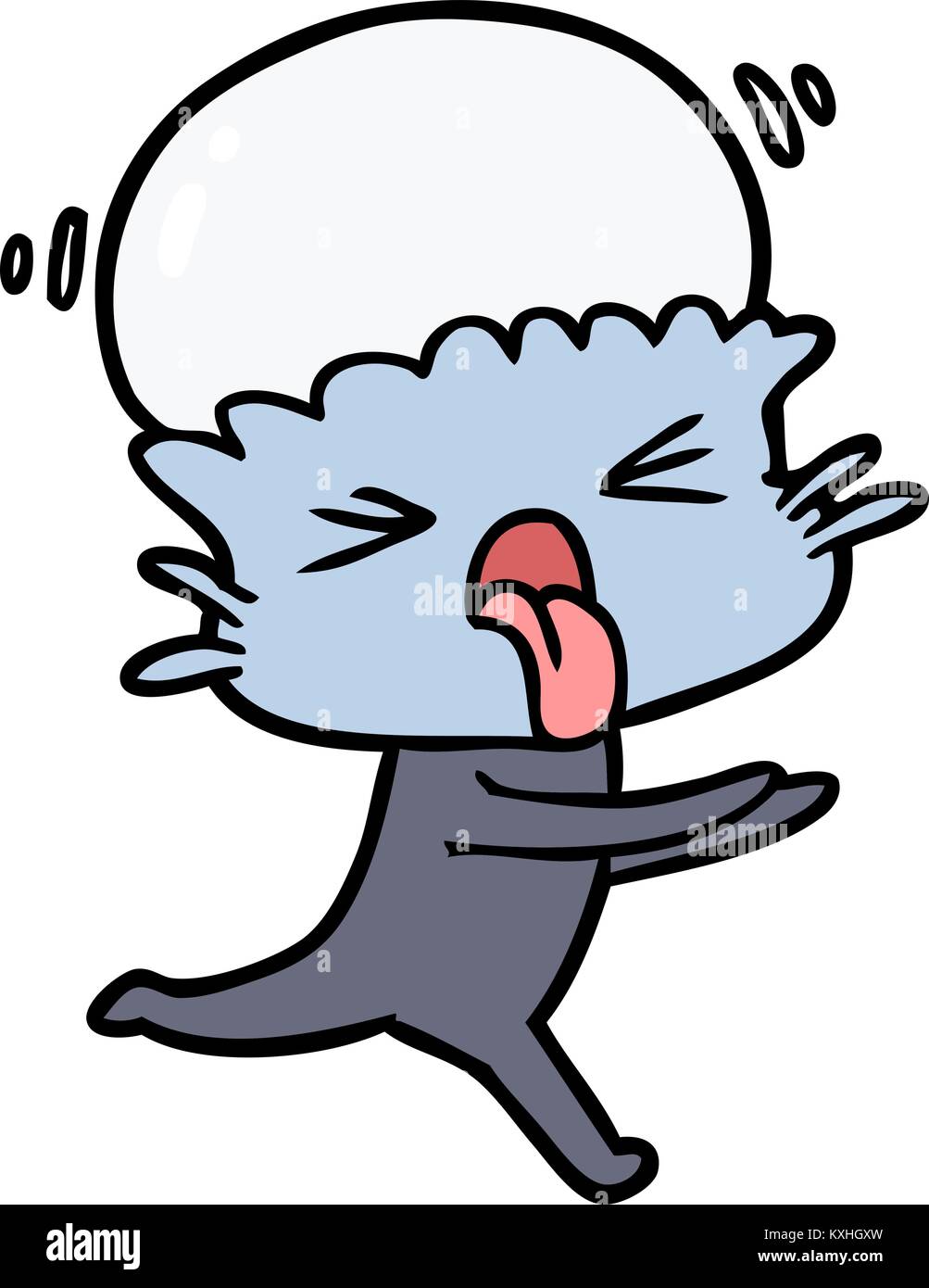 weird cartoon alien Stock Vector Image & Art - Alamy