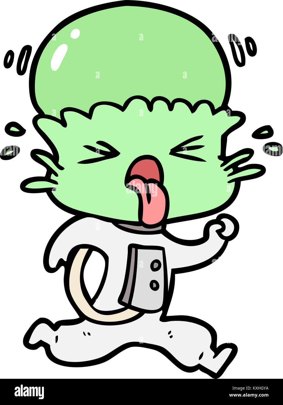 weird cartoon alien Stock Vector Image & Art - Alamy