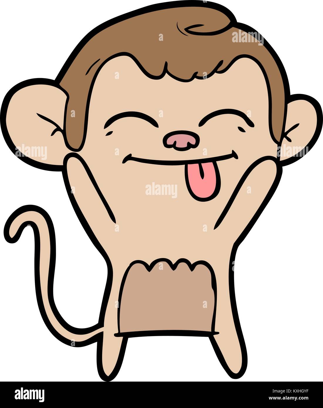 funny cartoon monkey Stock Vector Image & Art - Alamy