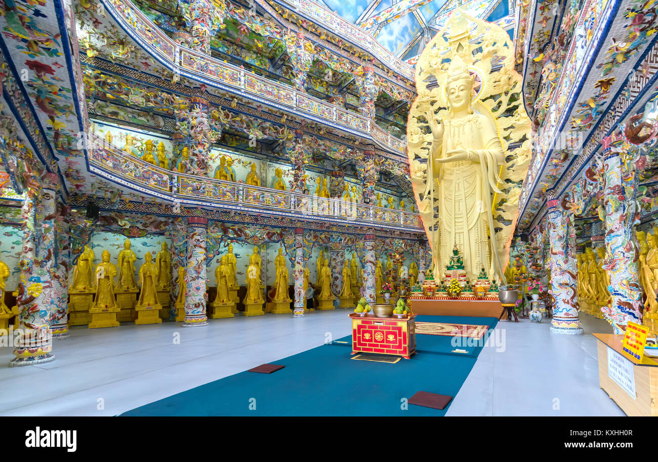 Architecture Pagoda tower corridor by millions pieces crockery create ...