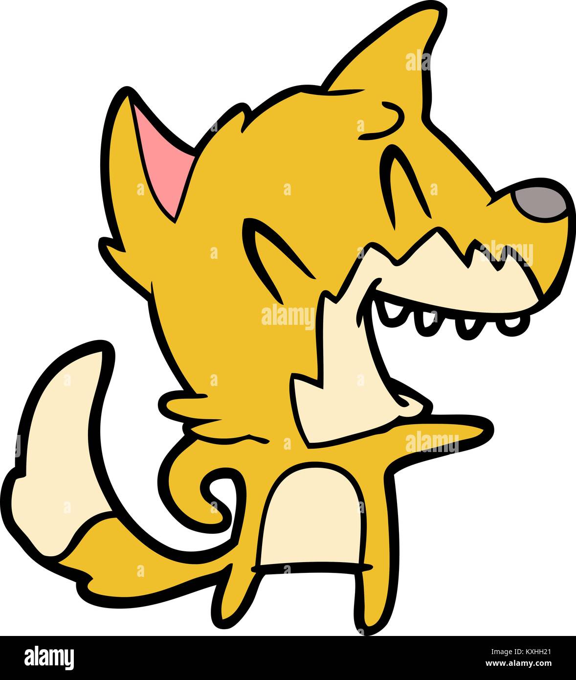 laughing fox cartoon Stock Vector Image & Art - Alamy