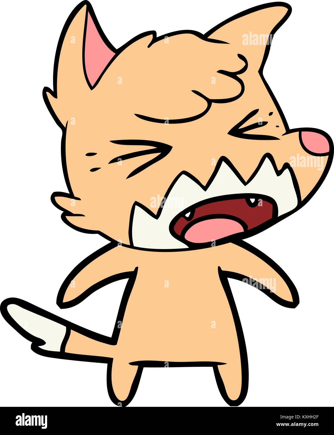 angry cartoon fox Stock Vector Image & Art - Alamy