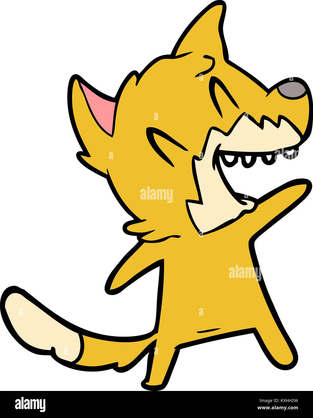 laughing fox cartoon Stock Vector Image & Art - Alamy