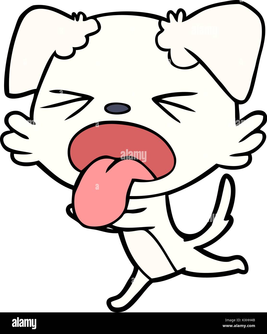 cartoon panting dog Stock Vector Image & Art - Alamy