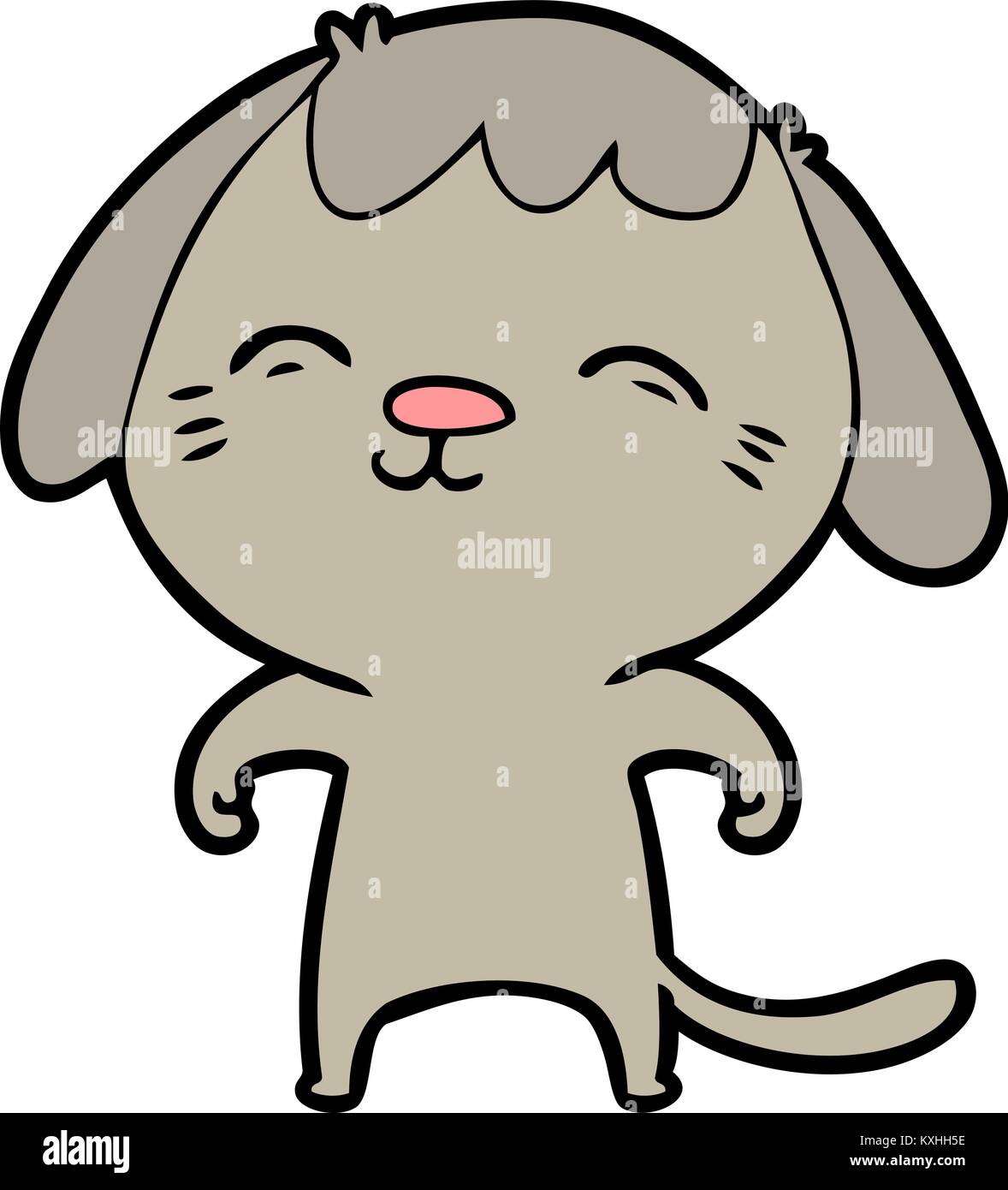 happy cartoon dog Stock Vector Image & Art - Alamy