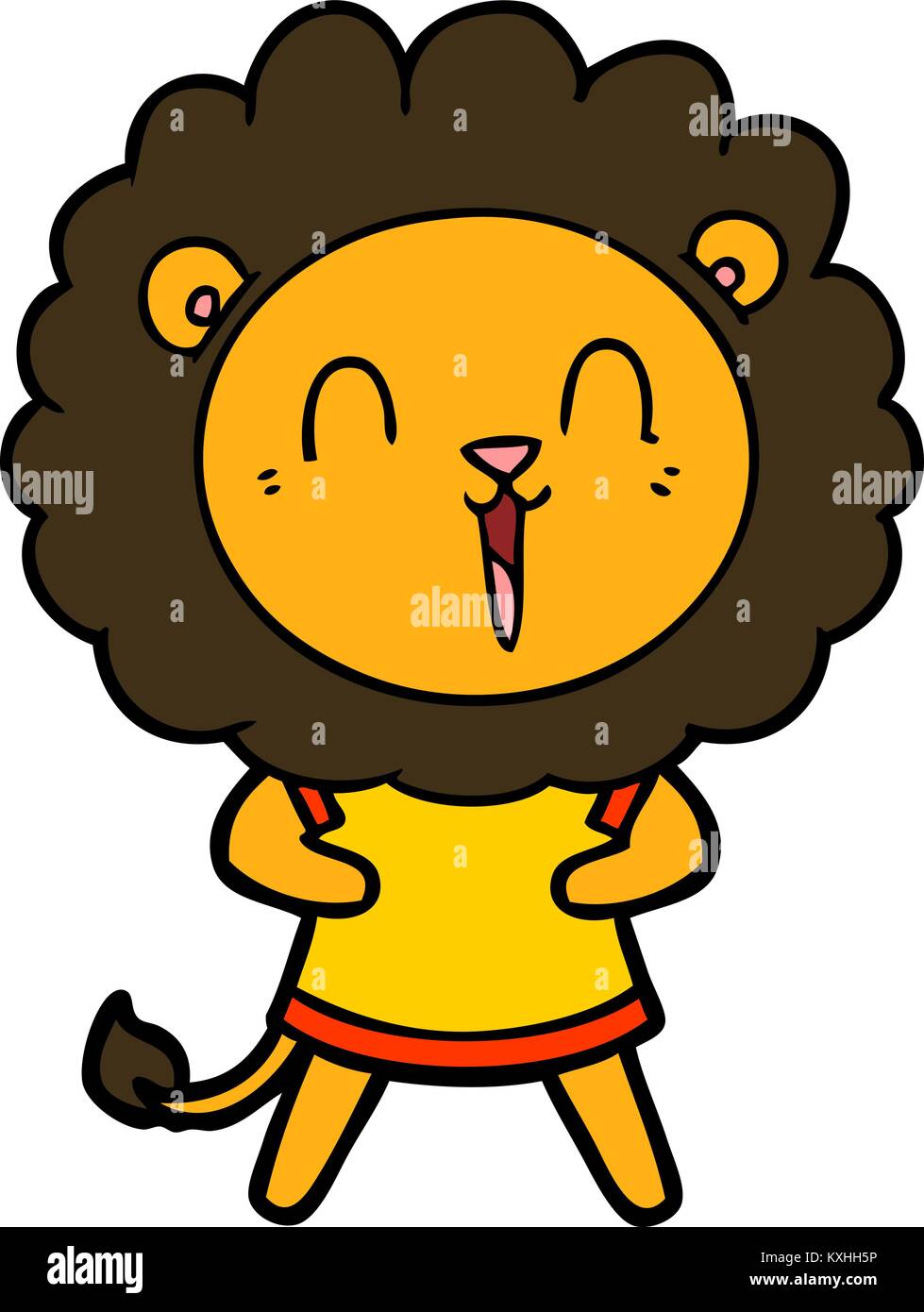 laughing lion cartoon Stock Vector Image & Art - Alamy