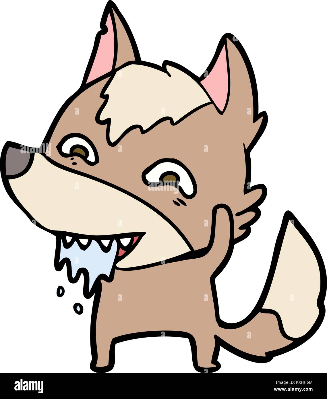 cartoon hungry wolf Stock Vector Image & Art - Alamy