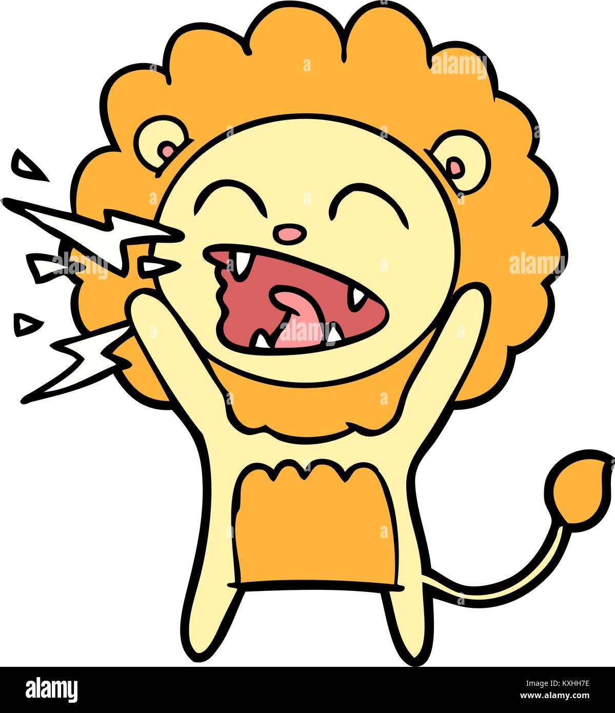 cartoon roaring lion Stock Vector Image & Art - Alamy