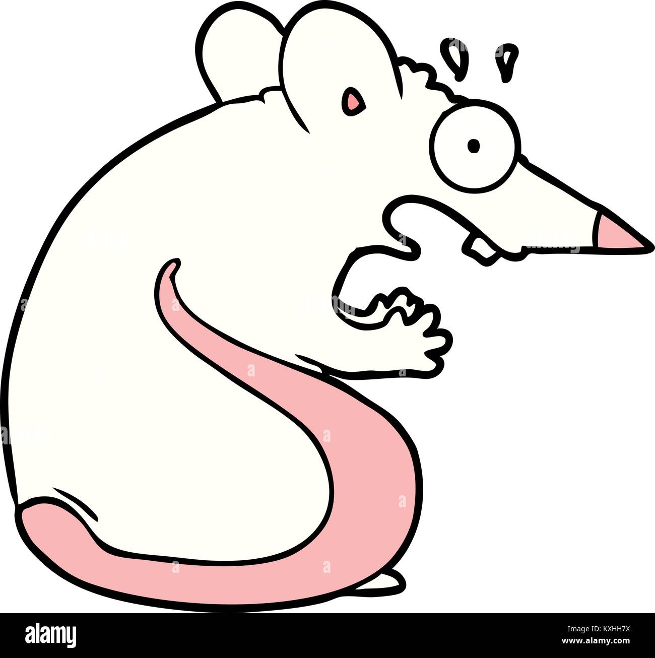 cartoon frightened mouse Stock Vector Image & Art - Alamy