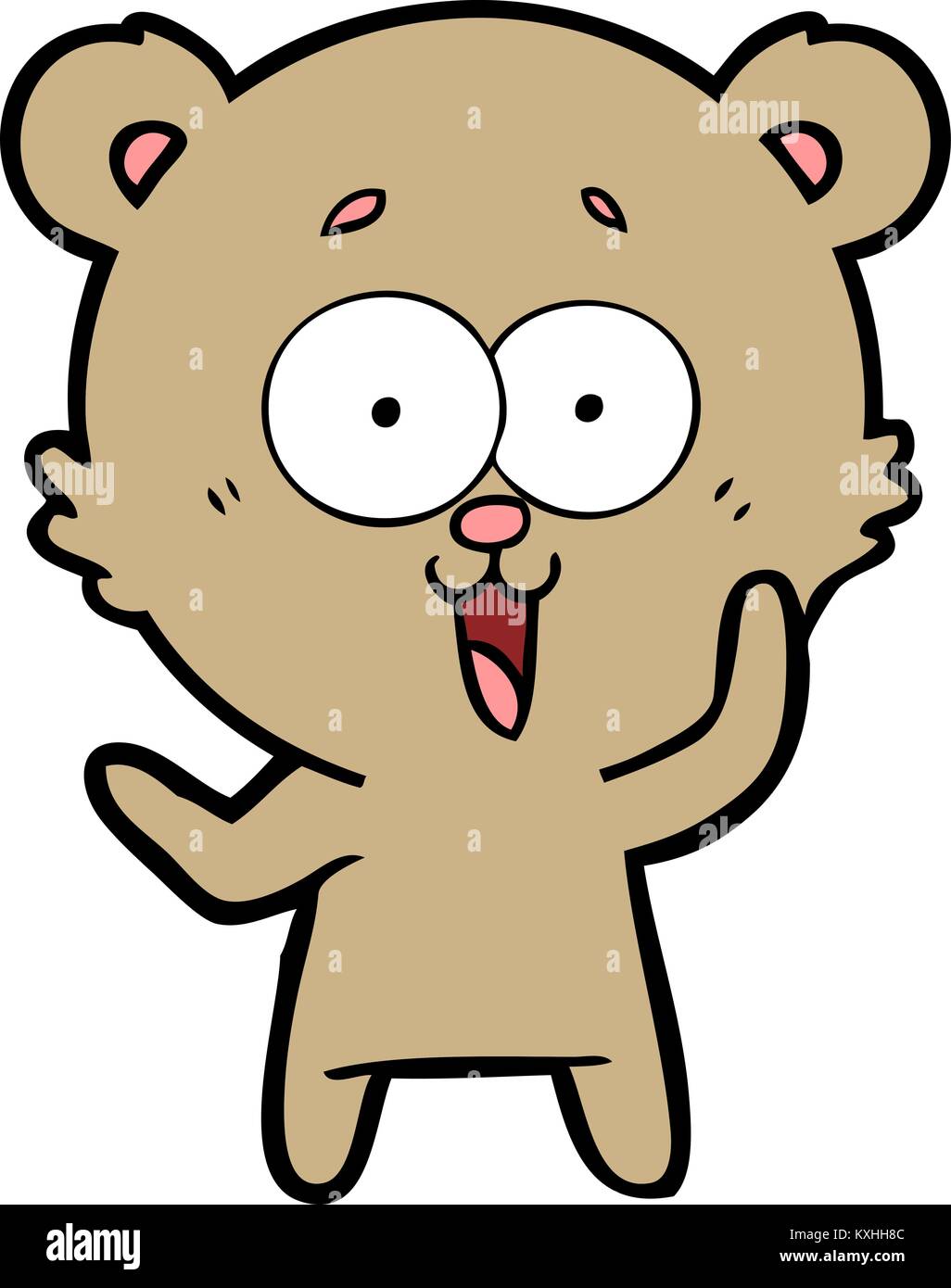 laughing teddy bear cartoon Stock Vector Image & Art - Alamy