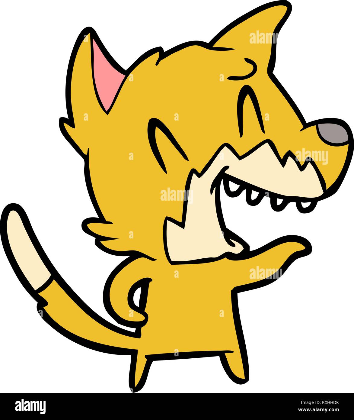 laughing fox cartoon Stock Vector Image & Art - Alamy