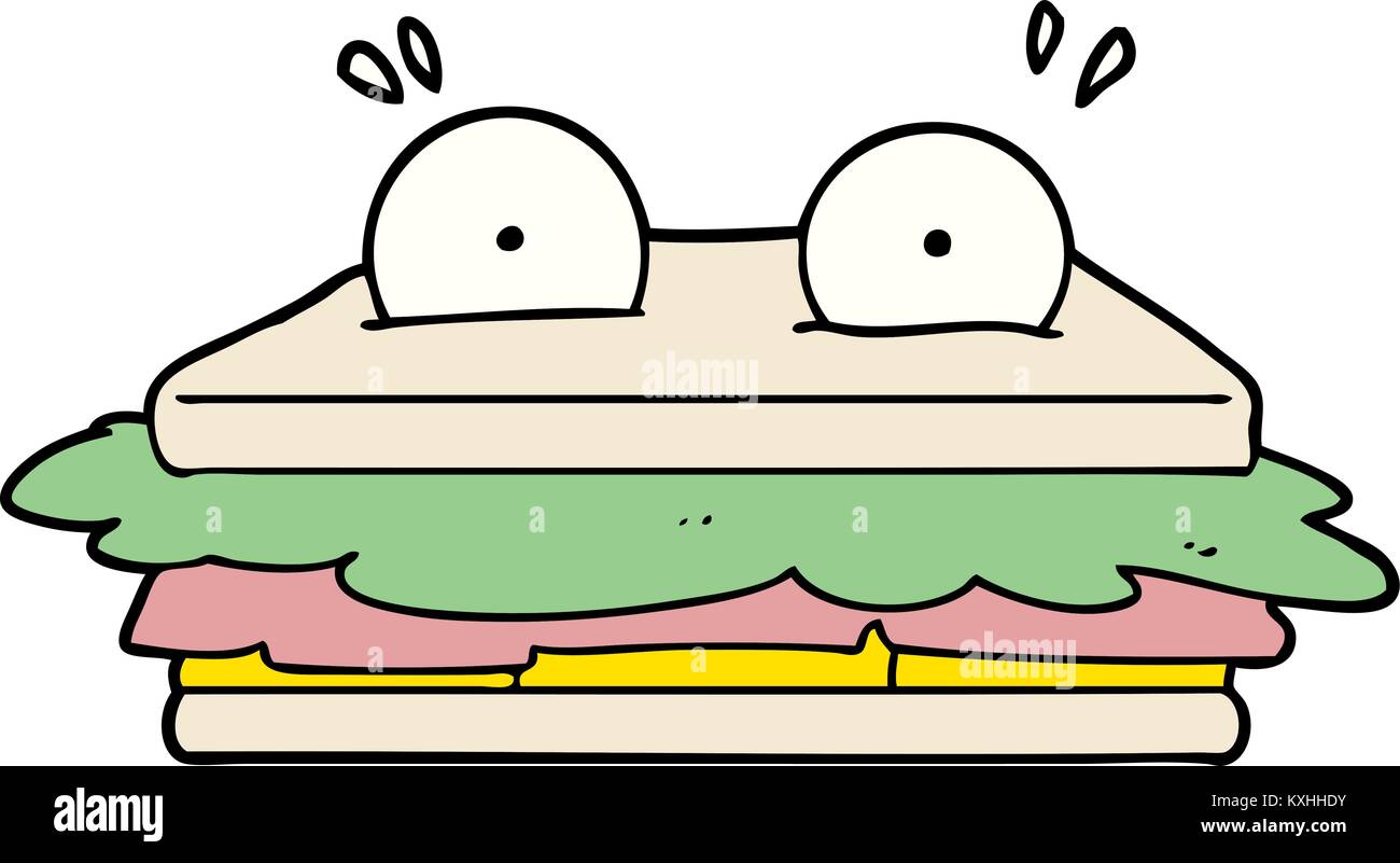 sandwich cartoon character Stock Vector Image & Art - Alamy