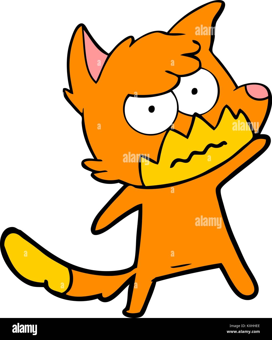 cartoon annoyed fox Stock Vector Image & Art - Alamy