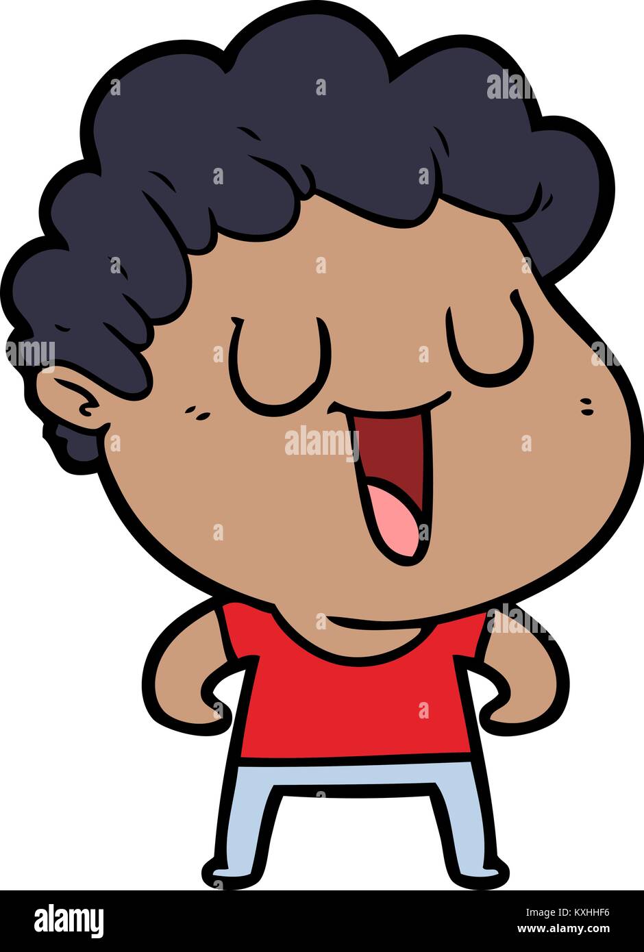 laughing cartoon man Stock Vector Image & Art - Alamy
