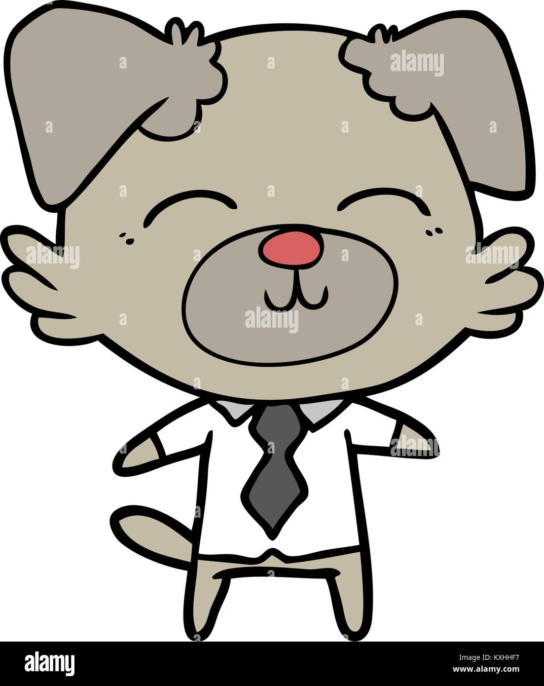 cartoon dog manager Stock Vector Image & Art - Alamy