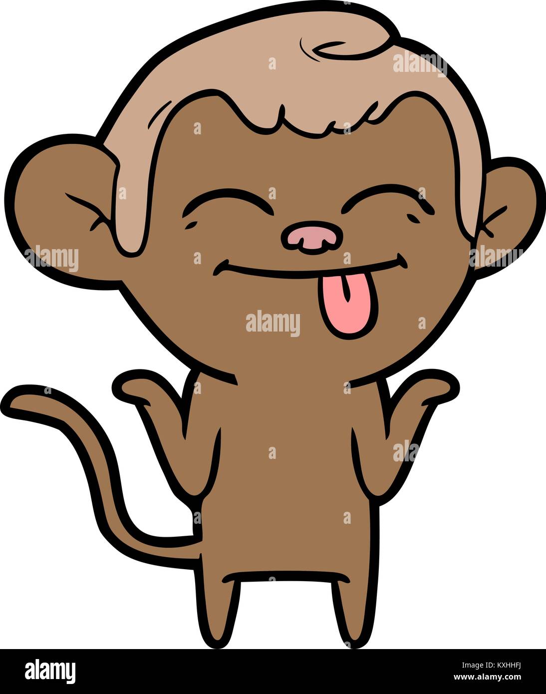 funny cartoon monkey Stock Vector Image & Art - Alamy
