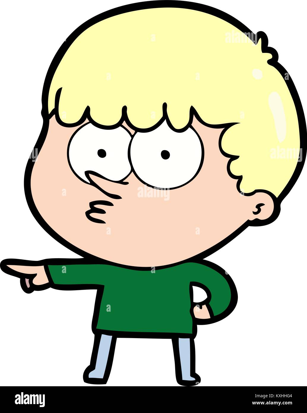 cartoon pointing boy Stock Vector Image & Art - Alamy
