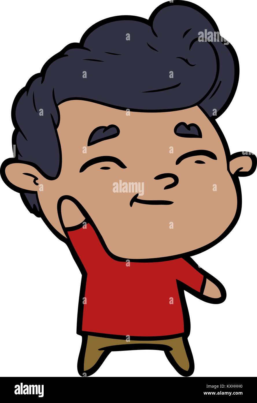 happy cartoon man Stock Vector Image & Art - Alamy