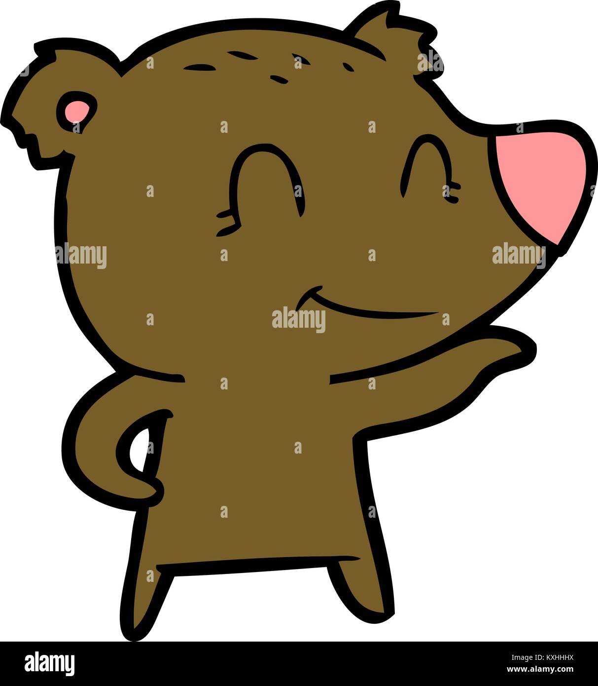 friendly bear cartoon Stock Vector Image & Art - Alamy